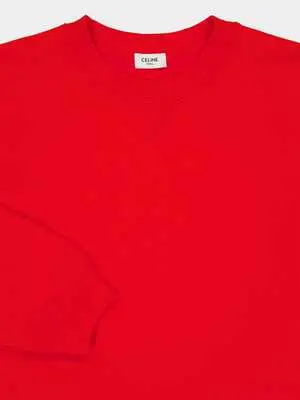 Celine Relaxed Fit Cotton Sweatshirt