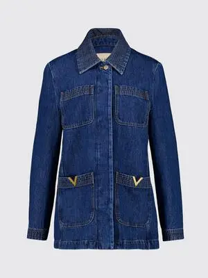 Valentino Garavani Denim Jacket With Vlogo Signature