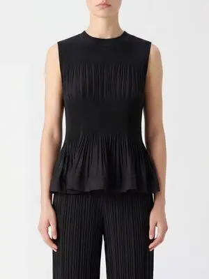 MEIMEIJ Sleeveless Peplum Top - Black