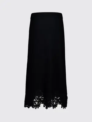 Zimmermann Lace Trimmed Midi Skirt