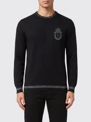 BILLIONAIRE Crew Neck Sweater With Embellished Detail