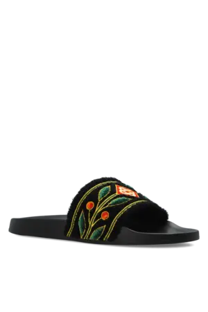 Casablanca Embroidered Logo Slides