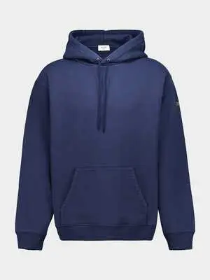 Celine Relaxed Fit Cotton Hoodie - Blue