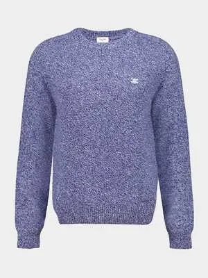 Celine Cashmere Triomphe Boxy Crewneck Sweater