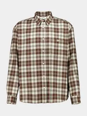 Celine Shirt Relaxed Fit L/s Button Up Checked Wool - Multicolour
