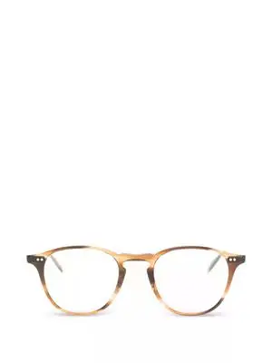Garrett Leight Hampton Round-frame Eyeglasses - Brown