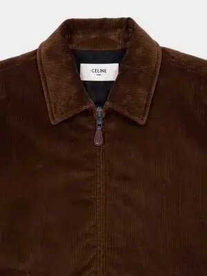 Celine Zipped Corduroy Bomber Jacket