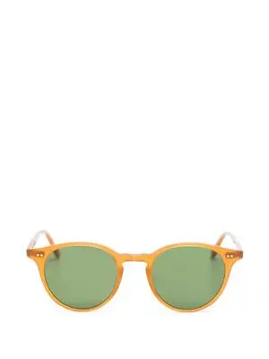 Garrett Leight Clune Round-frame Sunglasses - Orange