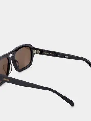 Celine Acetate Sunglasses - Black