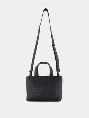 Bottega Veneta Mini Intrecciato Zipped Tote