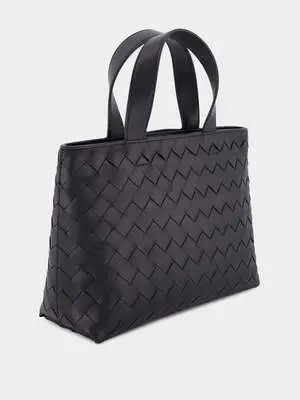 Bottega Veneta Mini Intrecciato Zipped Tote