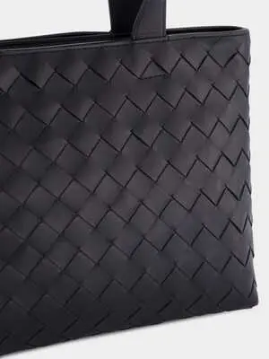 Bottega Veneta Mini Intrecciato Zipped Tote