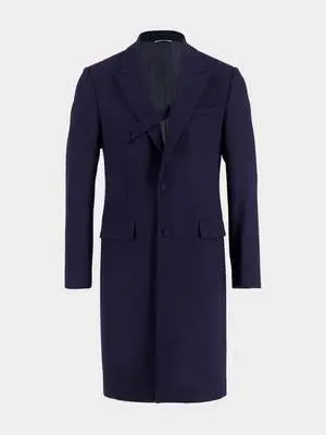 Dior Virgin Wool Coat - Blue