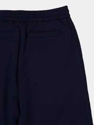 Dior Cotton Wide-leg Trousers With Monogram Detail