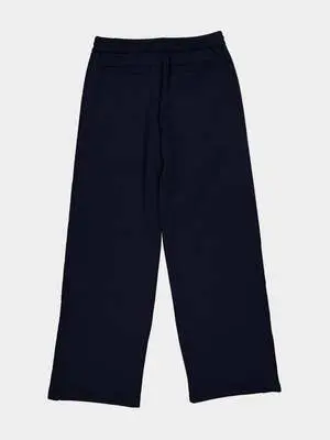 Dior Cotton Wide-leg Trousers With Monogram Detail