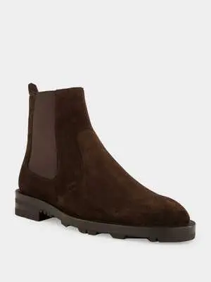 Dior Regency Chelsea Boots In Suede