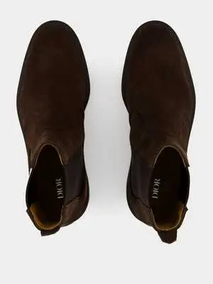 Dior Regency Chelsea Boots In Suede
