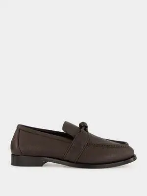 Bottega Veneta Astaire Loafer In Grainy Calfskin - Brown