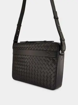 Bottega Veneta Slim Briefcase - Black