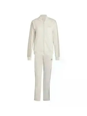 Adidas Cream Stripe Detail Embroidered Logo Tracksuit