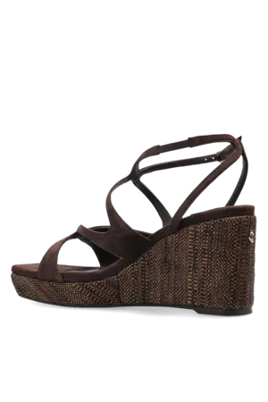 JIMMY CHOO Ayla 85 Platform Wedge Sandals