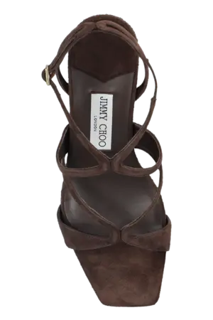JIMMY CHOO Ayla 85 Platform Wedge Sandals