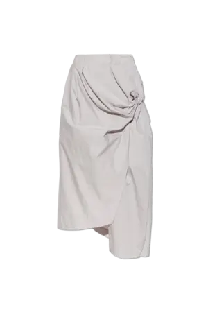 Issey Miyake Asymmetric Draped Skirt - Grey