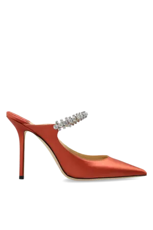 JIMMY CHOO Bing 100 Heeled Mules - Orange
