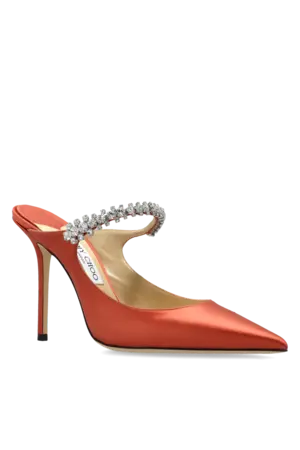JIMMY CHOO Bing 100 Heeled Mules - Orange