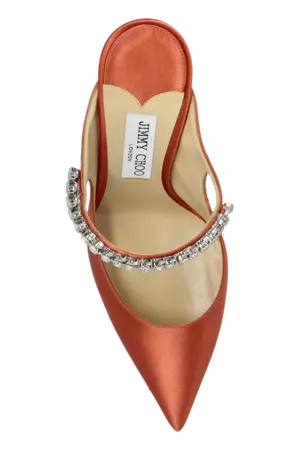JIMMY CHOO Bing 100 Heeled Mules - Orange