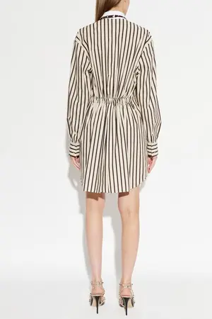 Valentino Garavani Striped Cotton Shirt Dress