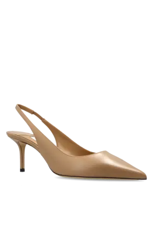 JIMMY CHOO Love Sb 65' Leather Slingback Pumps - Brown
