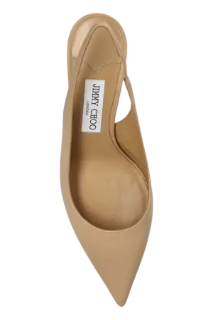 JIMMY CHOO Love Sb 65' Leather Slingback Pumps - Brown