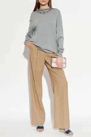 Valentino Garavani Sweater With Crystal Embellishments