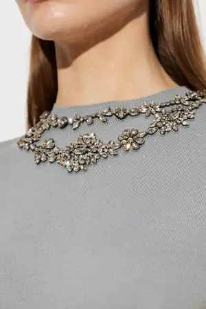 Valentino Garavani Sweater With Crystal Embellishments