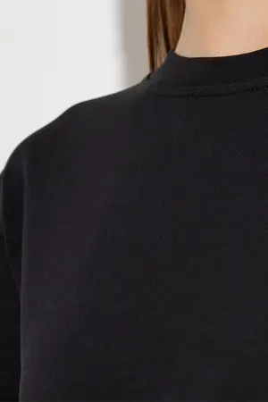 Sportmax Sponda' T-shirt With Asymmetrical Fringe Detail