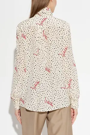 Valentino Garavani Silk Blouse With Decorative Tie