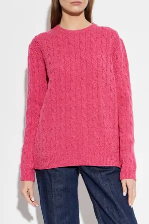 Valentino Garavani Wool Sweater With Decorative Knit