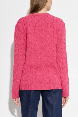 Valentino Garavani Wool Sweater With Decorative Knit