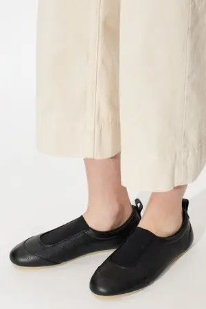 JIL SANDER Etage" Smooth Leather Slip-on Sneakers
