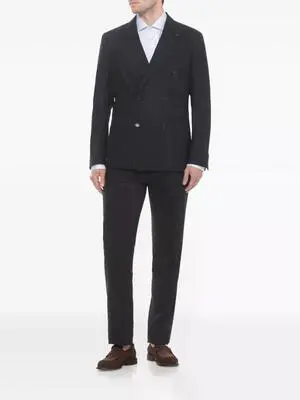 LARDINI Pinstripe Double-breasted Suit