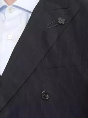 LARDINI Pinstripe Double-breasted Suit