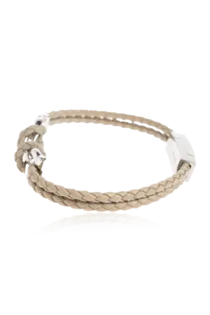 FERRAGAMO Braided Leather Bracelet