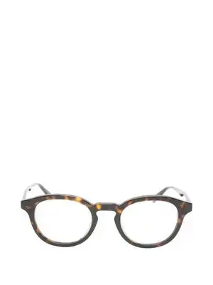 Saint Laurent Round Frame Glasses - Brown