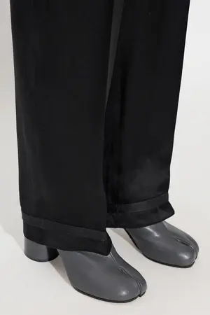 MAISON MARGIELA Heeled Ankle Boots With Tabi Cut-out - Grey