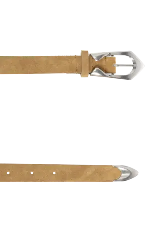 IRO PARIS Skinny Leather Belt With Silver-tone Buckle