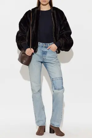 MAISON MARGIELA Suede Tabi-heeled Mules