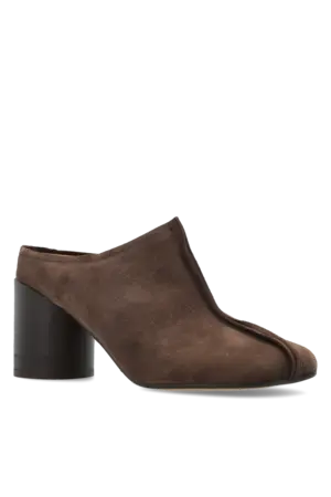 MAISON MARGIELA Suede Tabi-heeled Mules