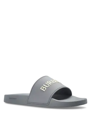 Burberry Furley Slides With Embossed Logo