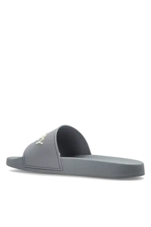 Burberry Furley Slides With Embossed Logo